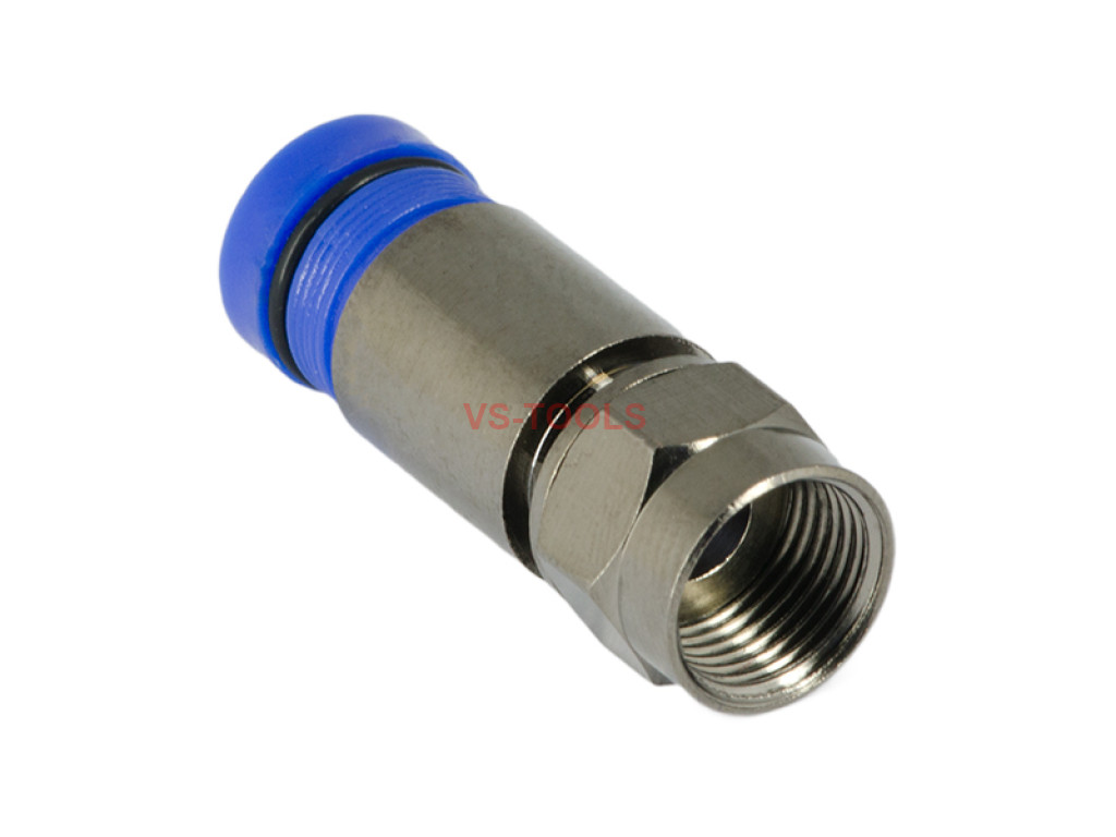 50Pcs Compression Waterproof RG6 Satellite TV Cable Blue ...